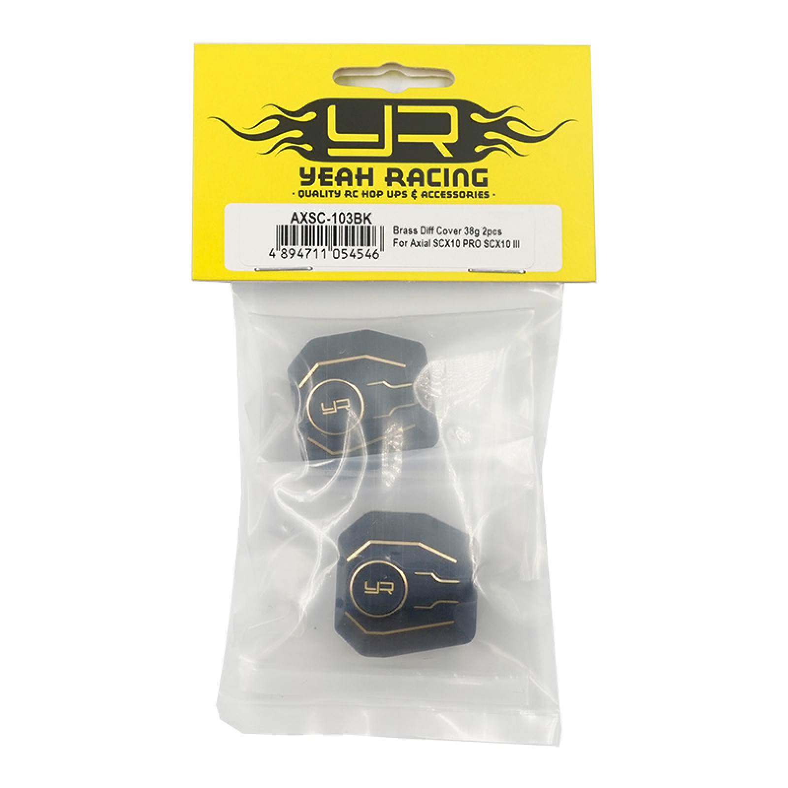 Brass Diff Cover 38g 2pcs For Axial SCX10 PRO SCX10 III